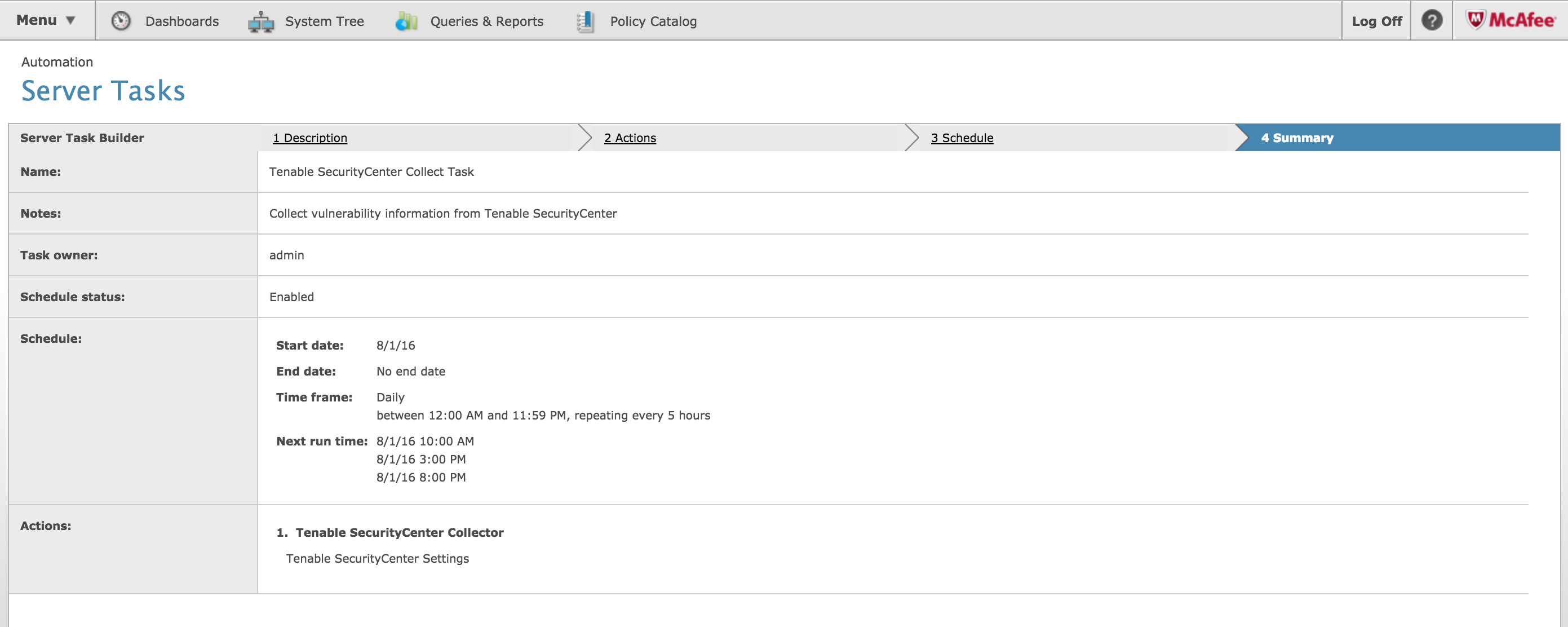 Tenable SecurityCenter and McAfee ePolicy Orchestrator Integration ...